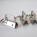 100 Sets 25mm (1 Inch) Silver Webbing End Clip Key Fob Hardware Belt ...