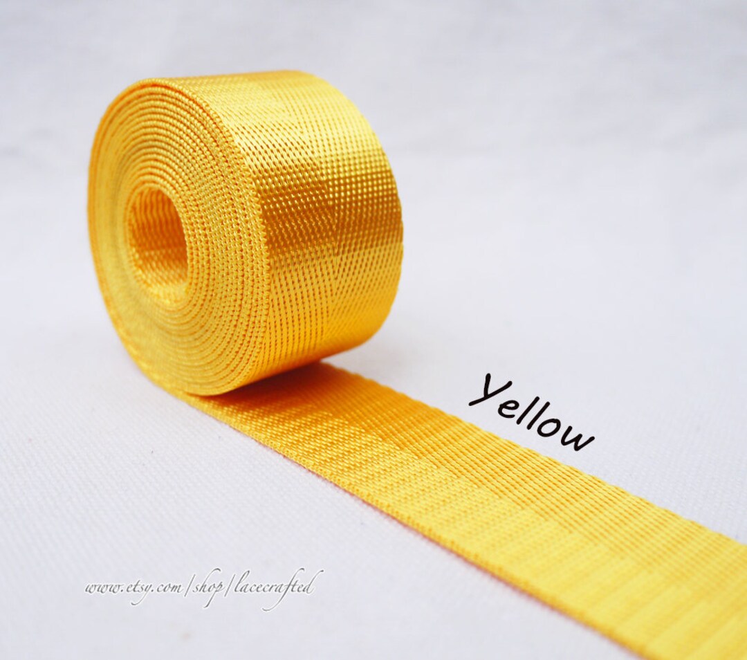 5meter 1.25 Inch/32mm Width Yellow Nylon Webbing Colorfully Key Fob ...
