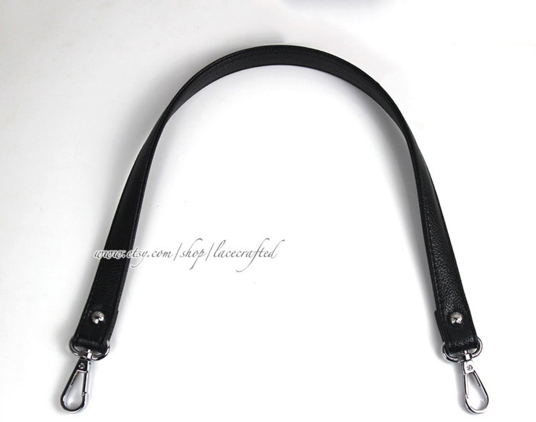 1 Pc Black Removable Leather Handle Purse Replacement Handle PU Leather ...