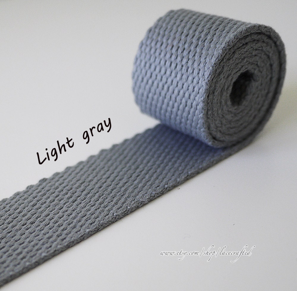 5 Meter 30mm Width Light Gray Polyester Cotton Webbing Strap - Etsy Israel