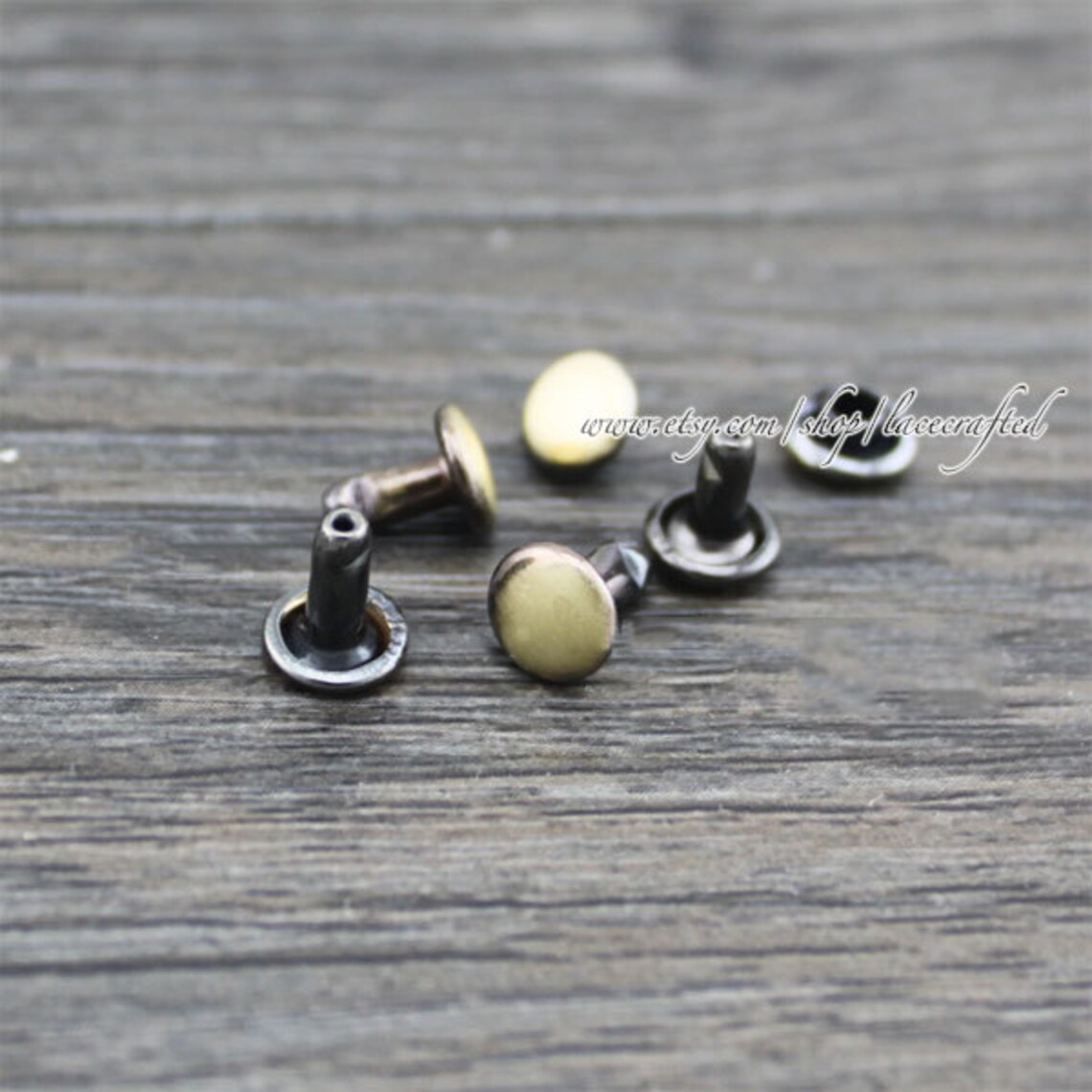 100set 6mm Rivets and Studs for Handbag Making,copper Double Cap Rivets ...