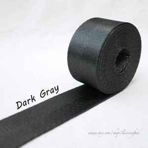 5meter 1.25 Inch/32mm Width Dark Gray Nylon Webbing Colorfully Key Fob ...