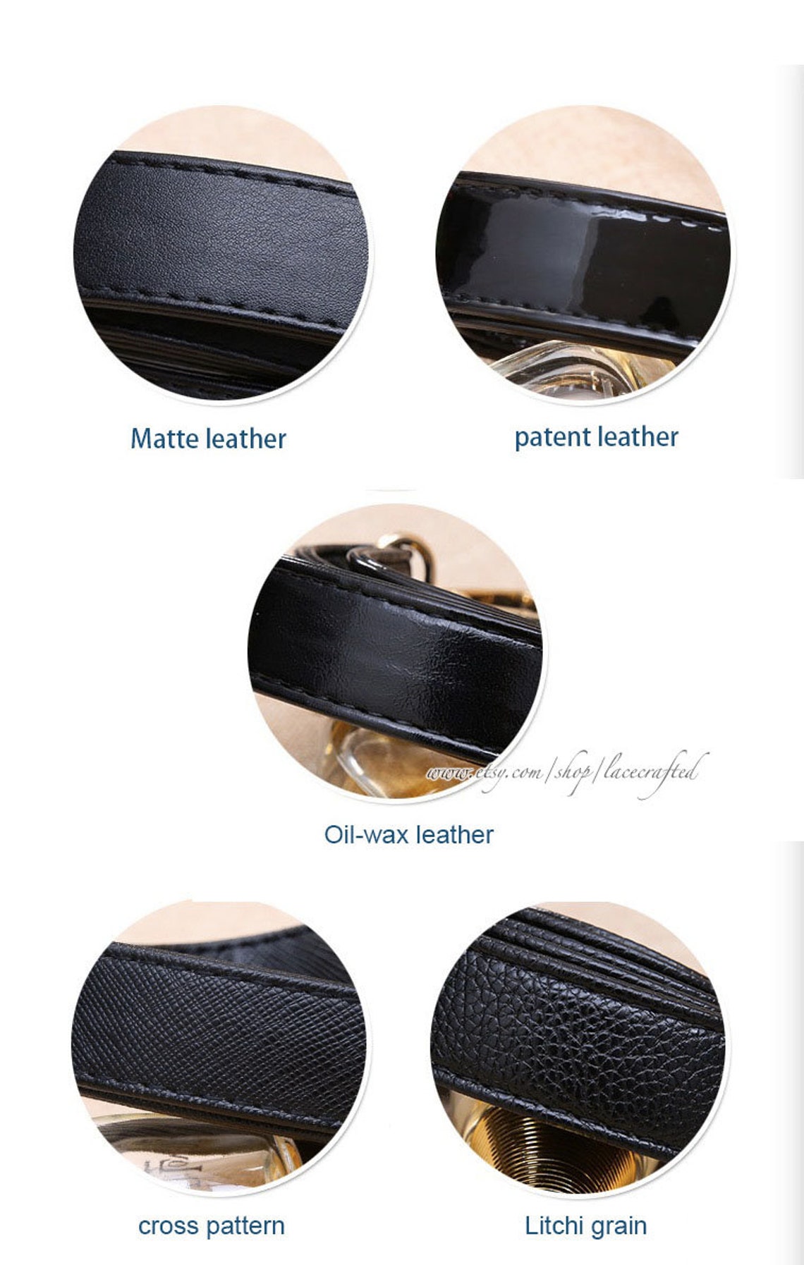 1 Pc Black Removable Leather Handle Purse Replacement Handle - Etsy