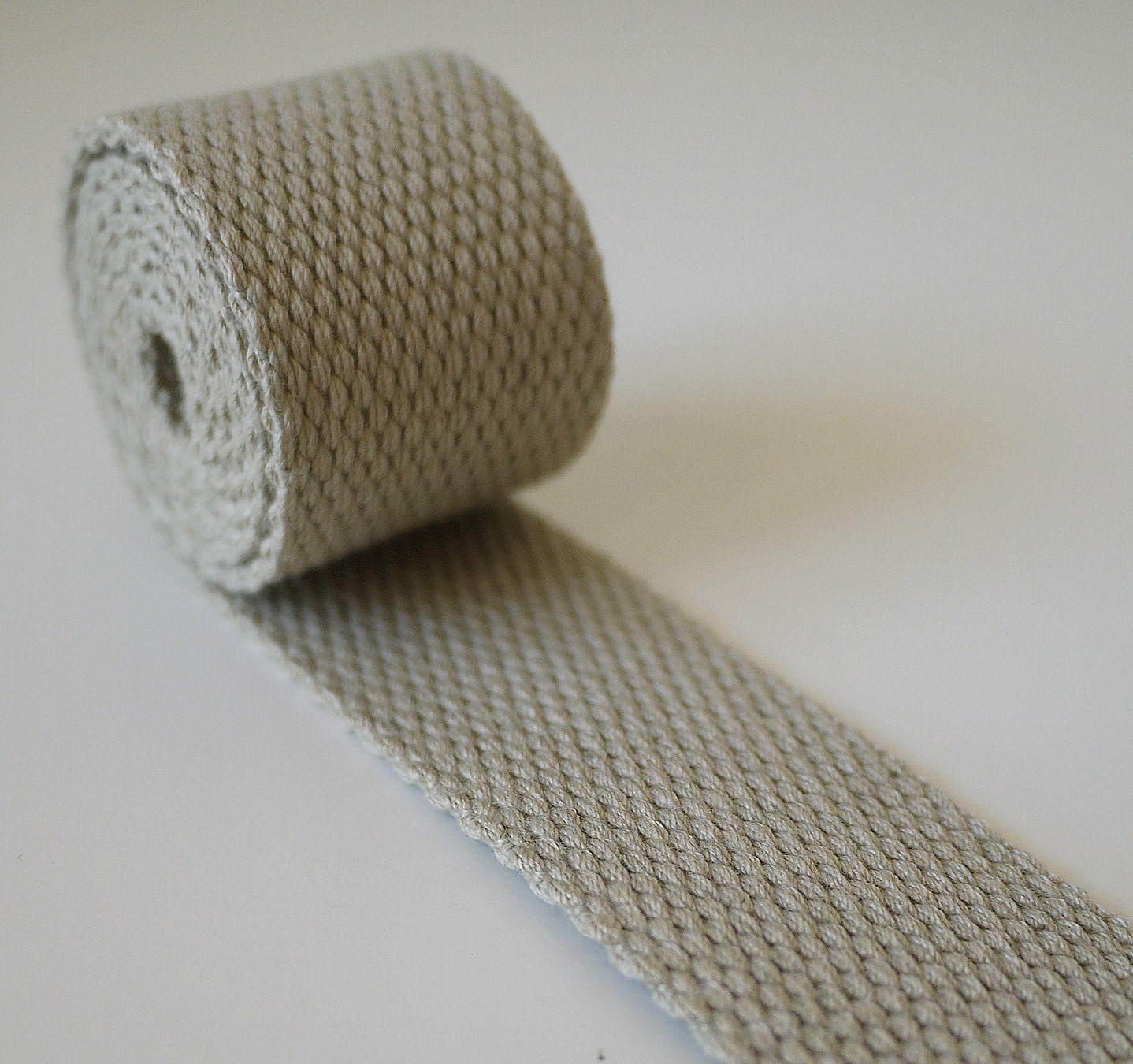 Sangle en coton Polyester Beige 5 mètre 30mm de largeur toile porte-clé sac bandoulière sac à ...