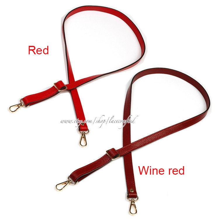 1 Pc 130cm Length 1.8cm Width Adjustable Genuine Leather Strap Belt ...