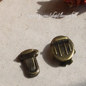 5sets 3.5x2.5cm Bronze Claws Thumb Catch Purse Lock Clutch Lock Latch ...