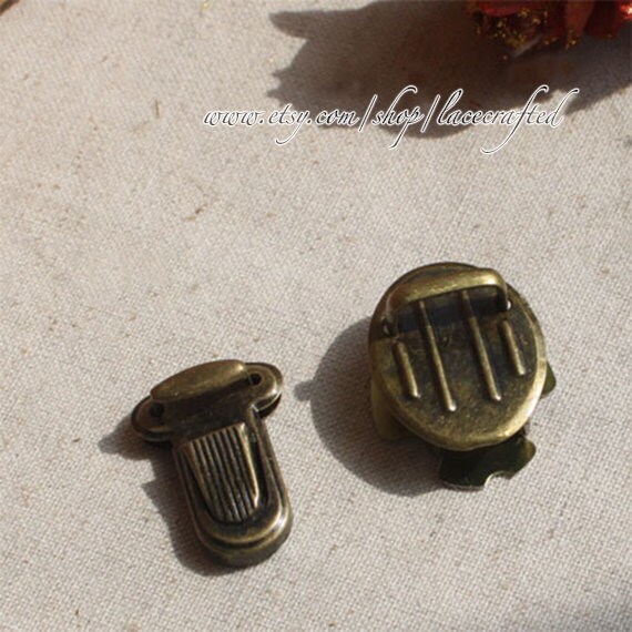 5sets 3.5x2.5cm Bronze Claws Thumb Catch Purse Lock Clutch Lock Latch ...