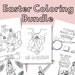Easter Holy Week Coloring Poster + Coloring Page Bundle - Etsy