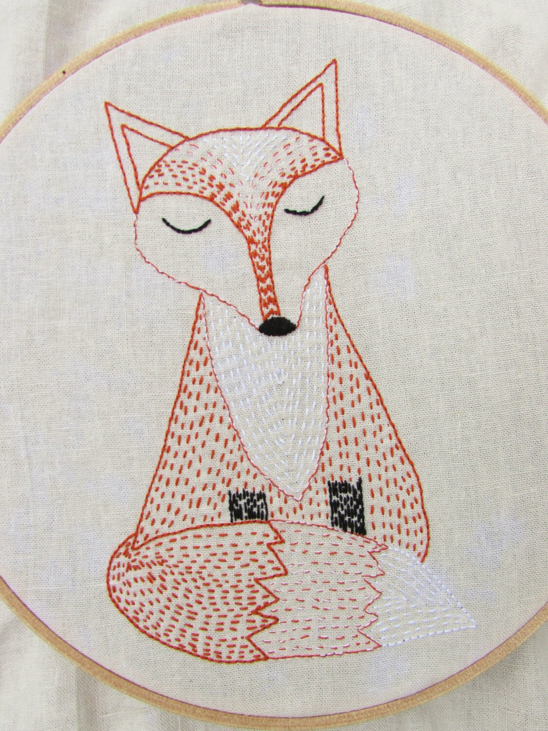 Fox Hand Embroidery Pattern | Etsy