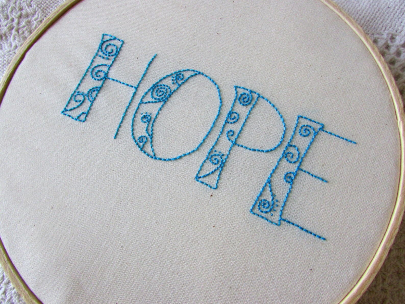 Hand Embroidery Pattern // Hope - Etsy