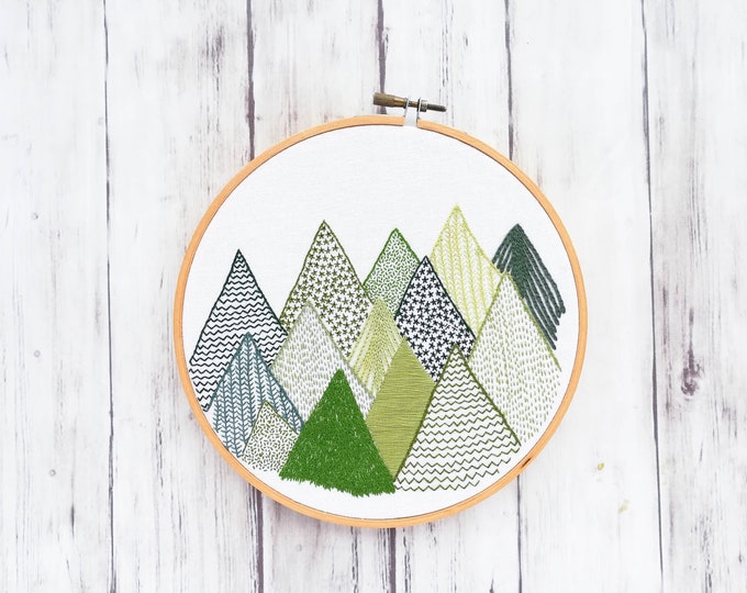 Evergreen Trees Hand Embroidery Kit - Etsy