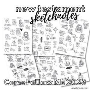 New Testament Sketchnotes Come Follow Me - Etsy