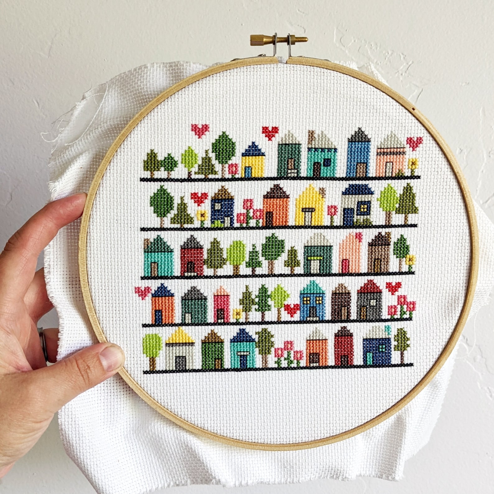 Spread Love Cross Stitch Pattern - Etsy