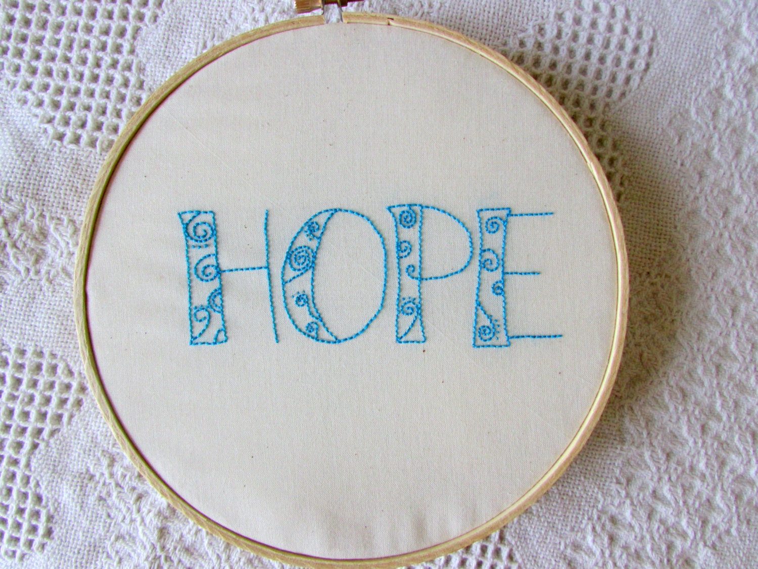 Hand Embroidery Pattern // Hope | Etsy