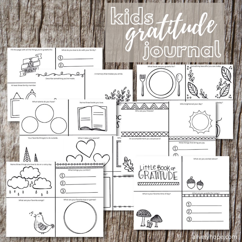 Gratitude Journal for Kids - Etsy
