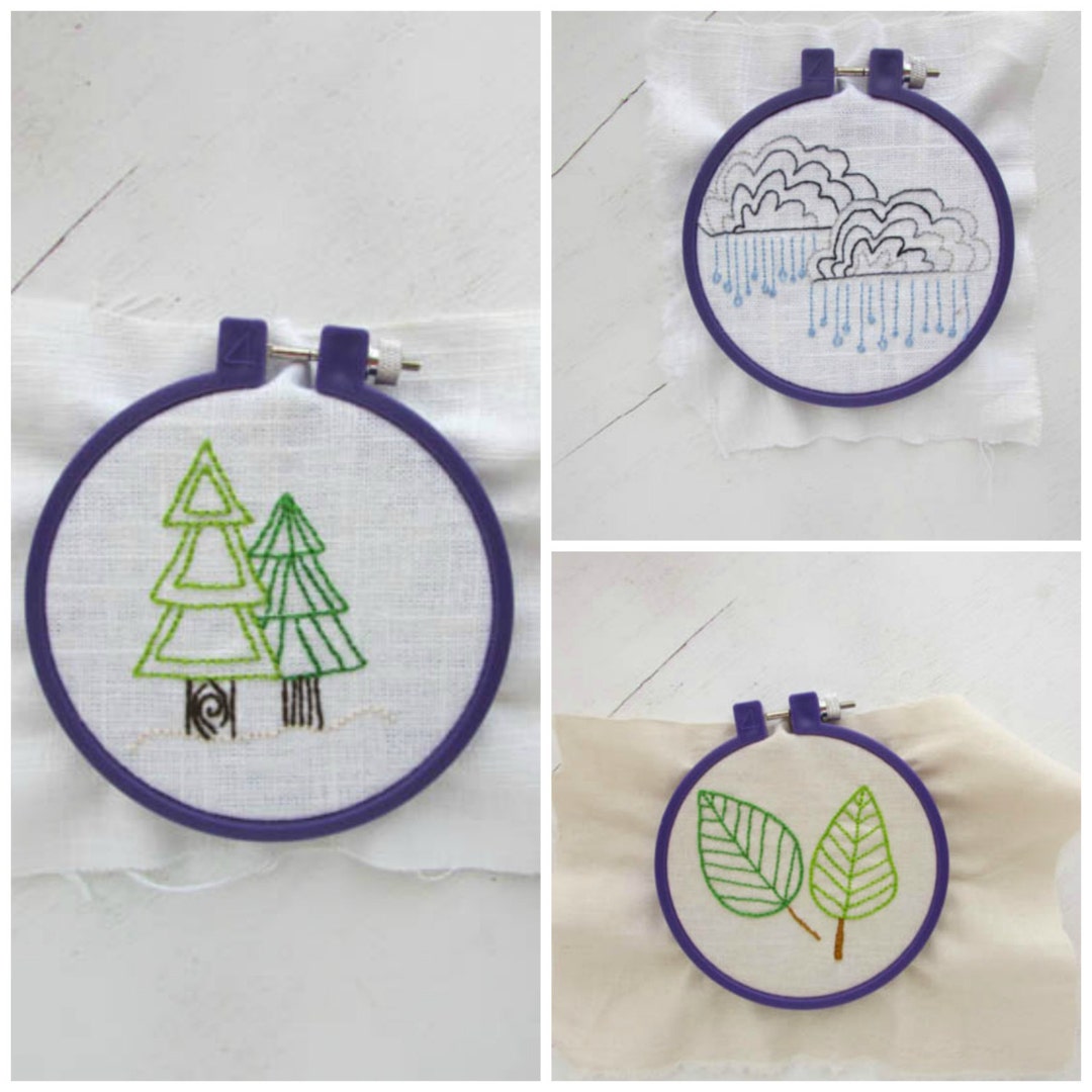 Hand Embroidery Pattern// Nature Collection - Etsy