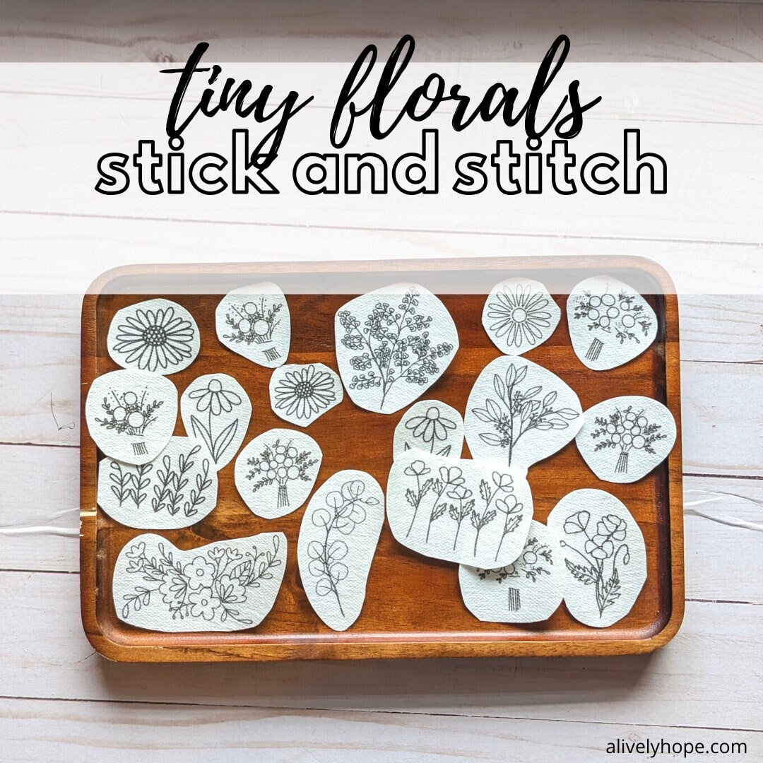 Hand Embroidery / Stick and Stitch / Tiny Florals - Etsy