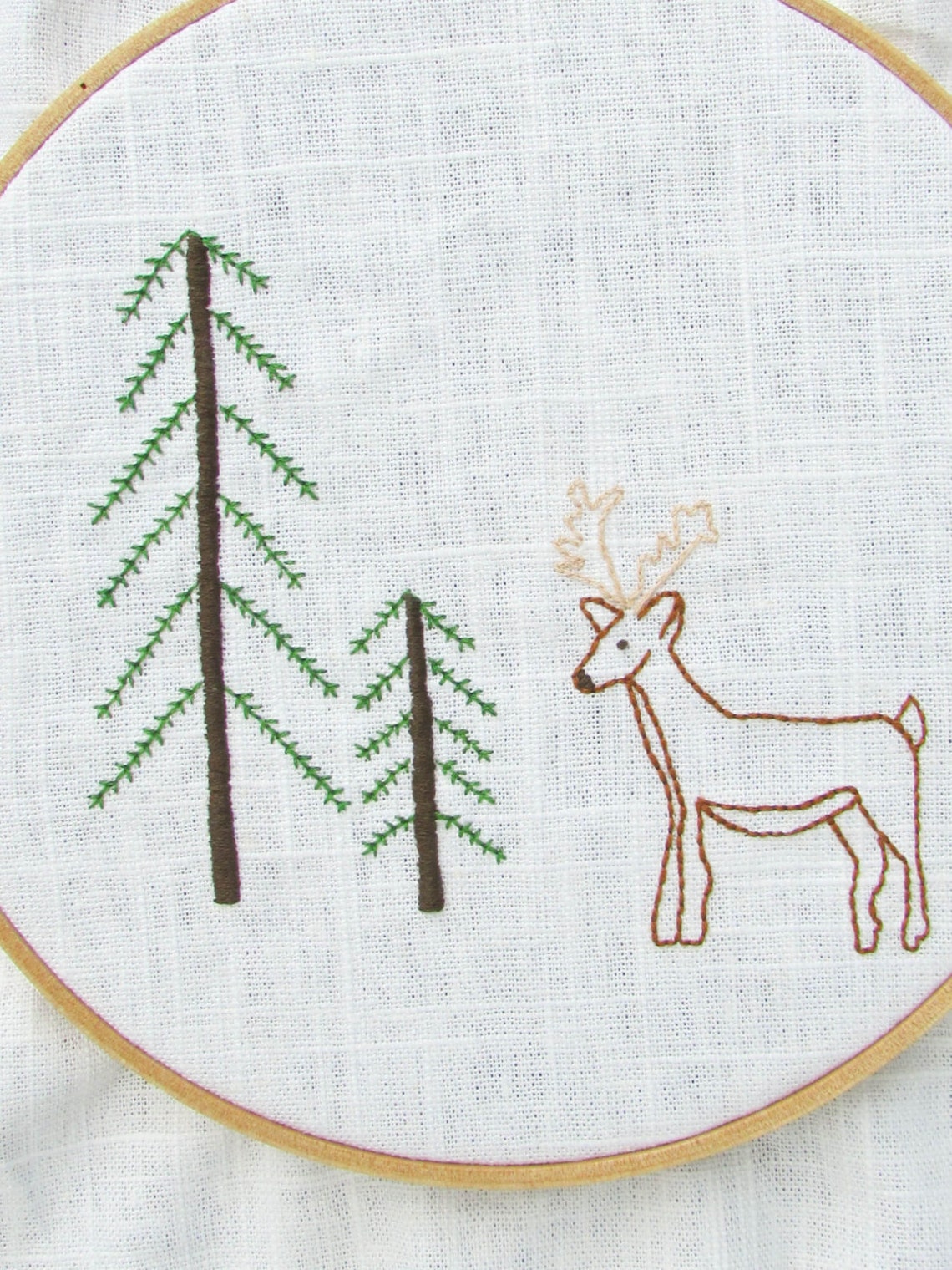 Deer Hand Embroidery Pattern - Etsy