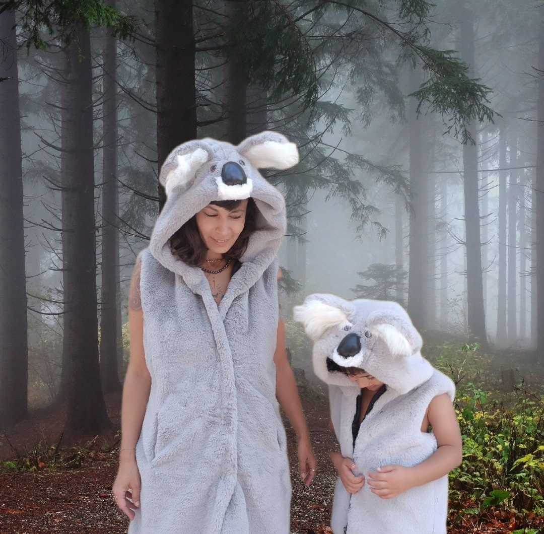 Adult Koala Women and Kids Costume/ Comfortable Koala Hoodie - Etsy