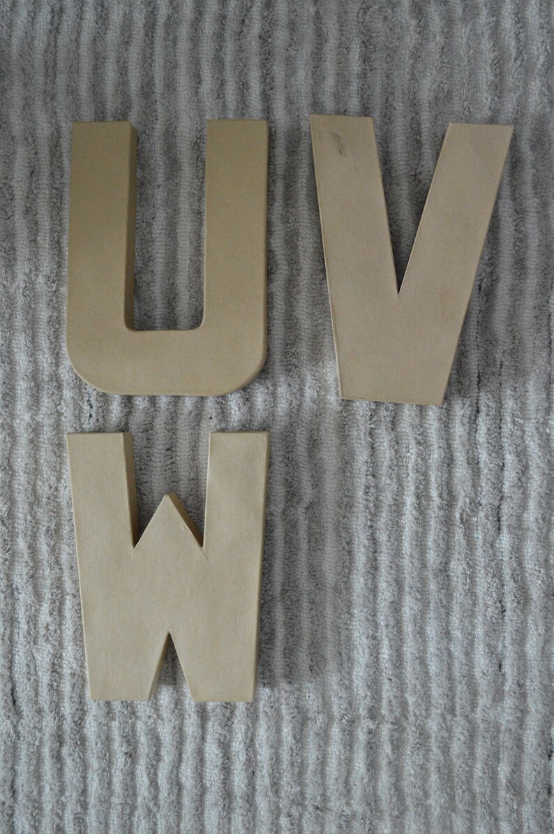 DIY 12 Paper Mache Letter Paint & Decorate Your Own - Etsy