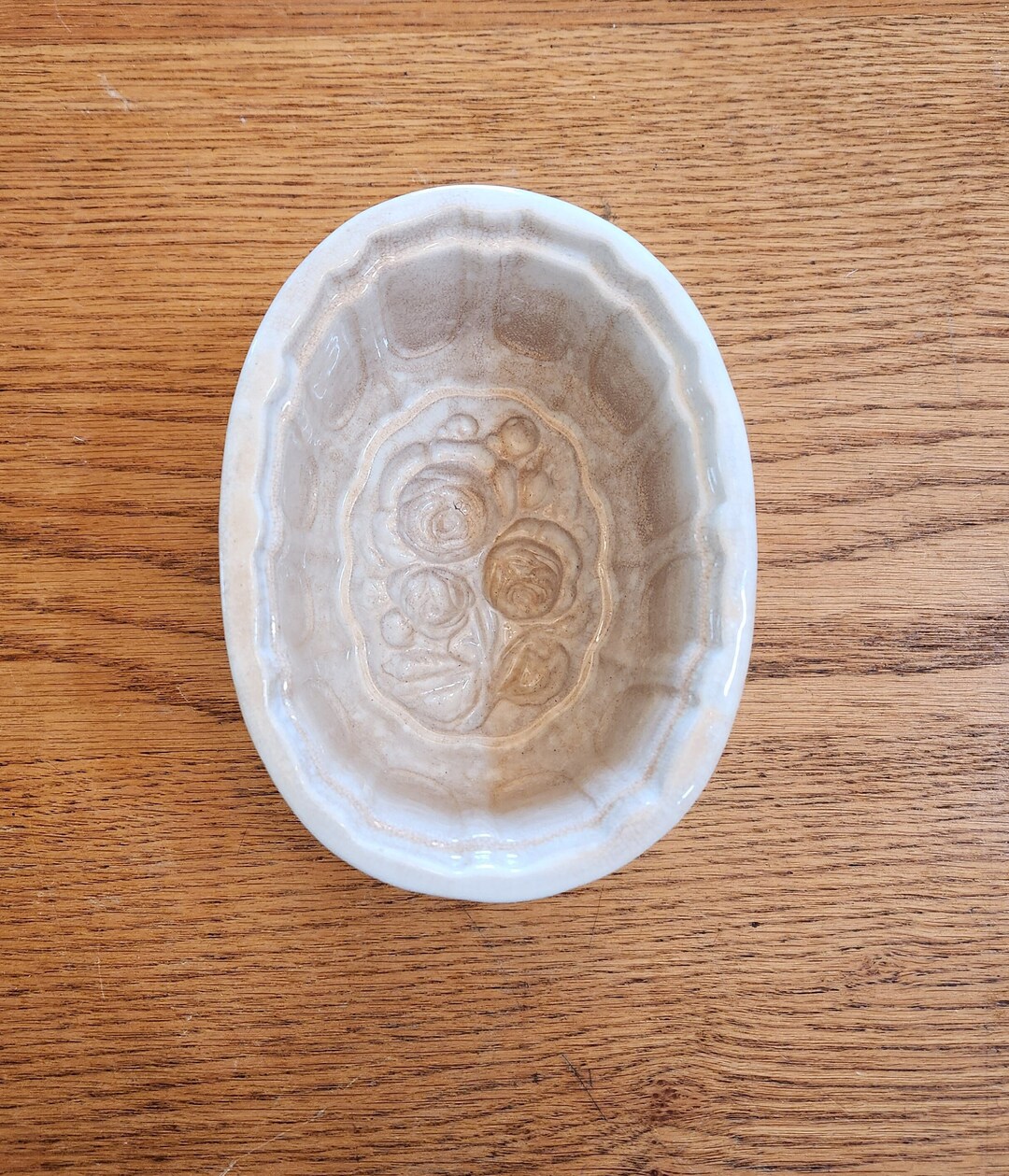 Antique Ironstone Jelly Aspic Mold Rose Motif - Etsy