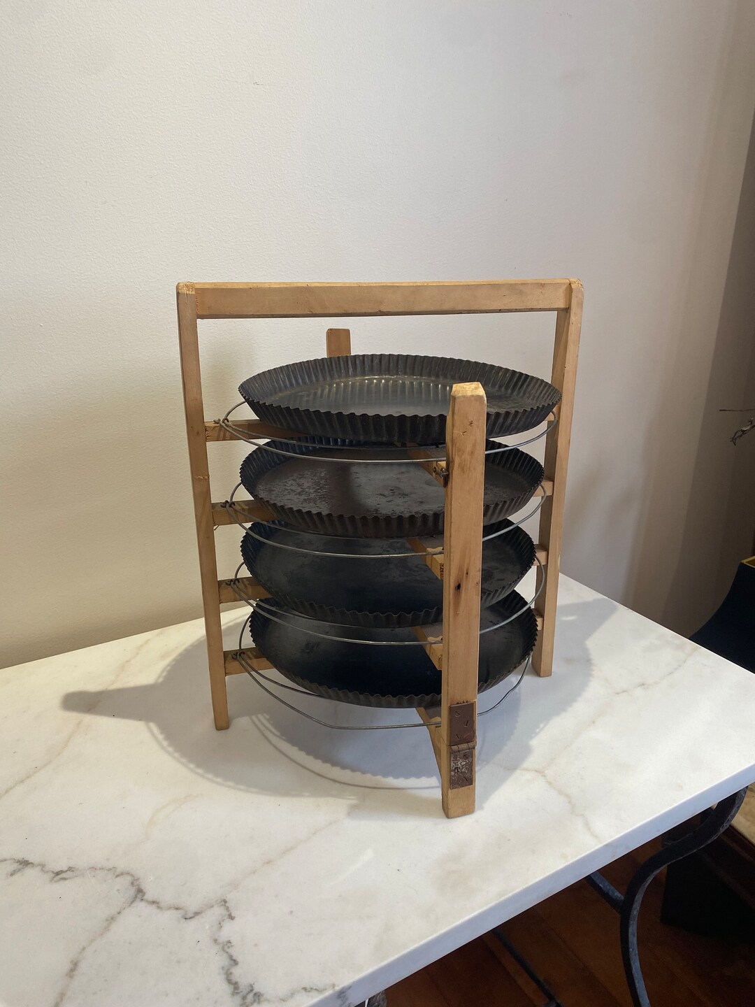 Antique Primitive French Tiered Pie Tart Rack - Bakery - Etsy