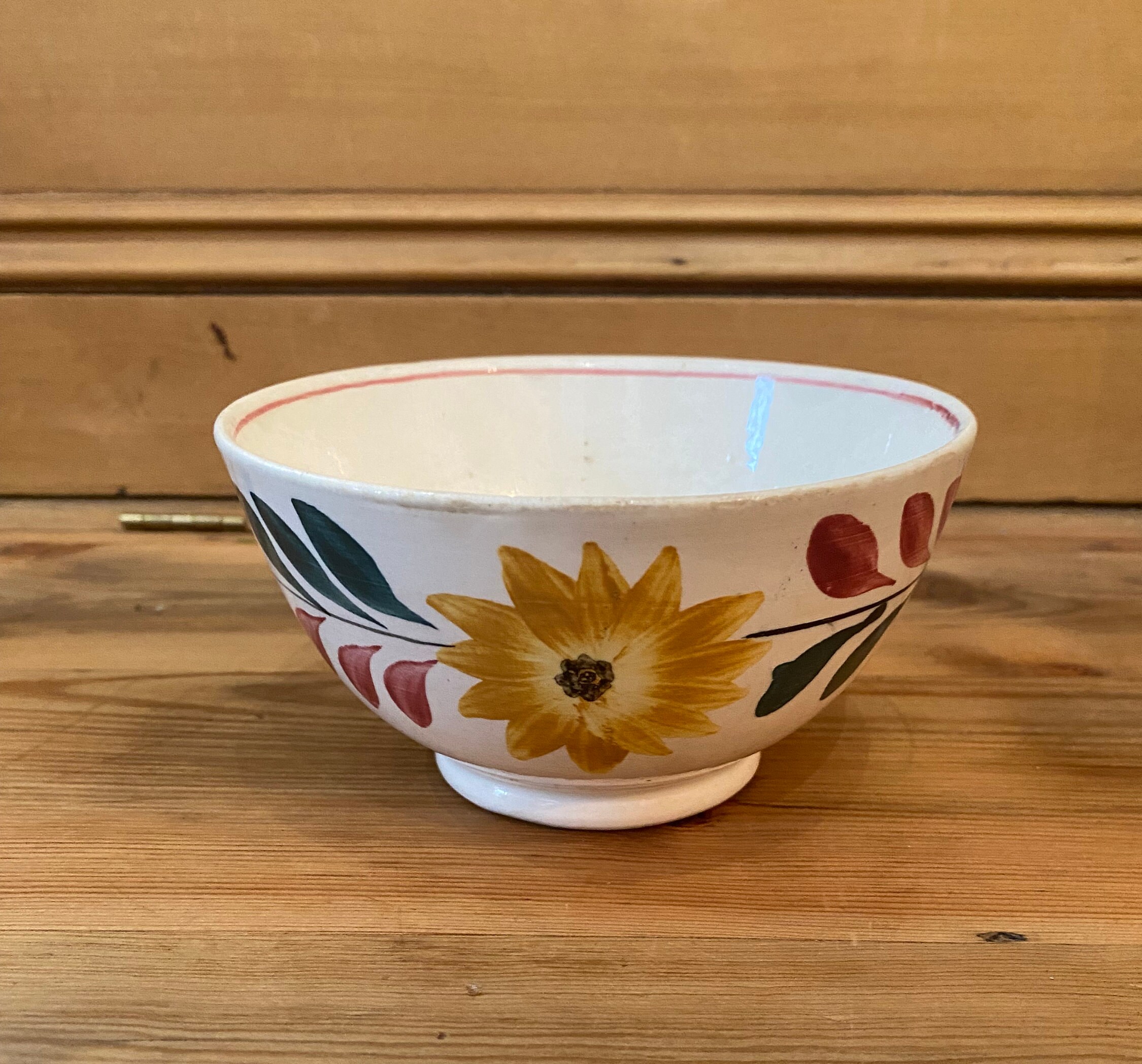 Antique Stick Spatterware Spongeware Bowl England 5 3/4 Sunflower - Etsy