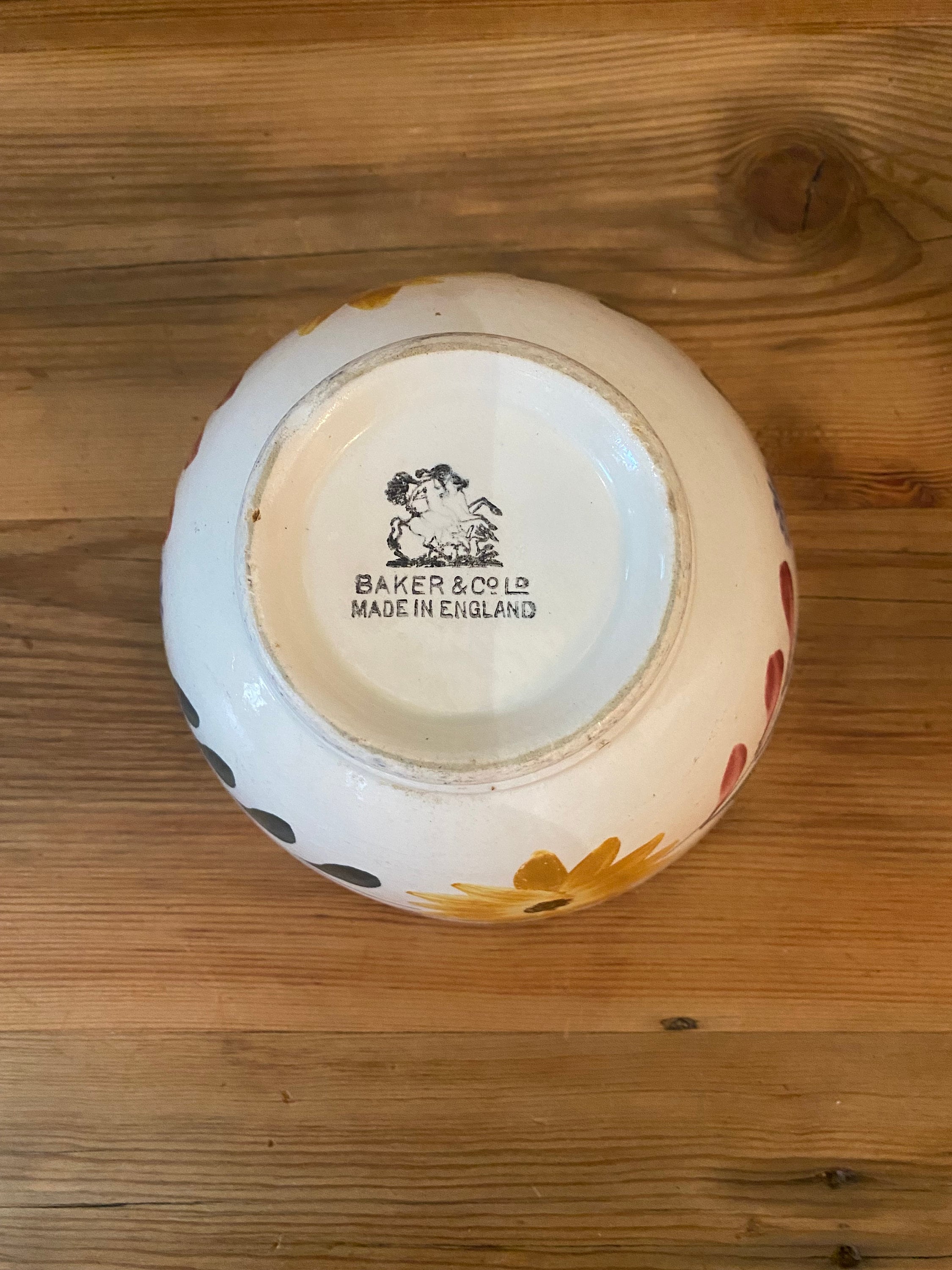 Antique Stick Spatterware Spongeware Bowl England 5 3/4 Sunflower - Etsy