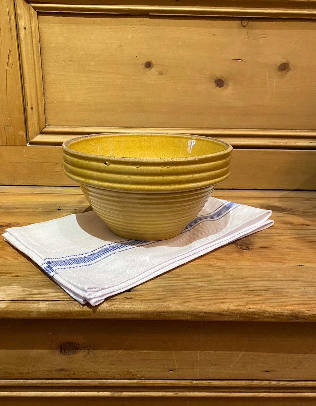 Antique Mccoy Yelloware Bee Hive Bowl C 1920 8 - Etsy