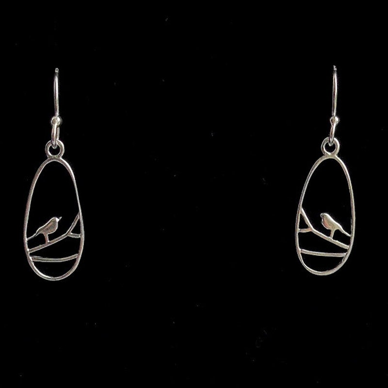 Cute Bird Dangly Earrings - Etsy UK