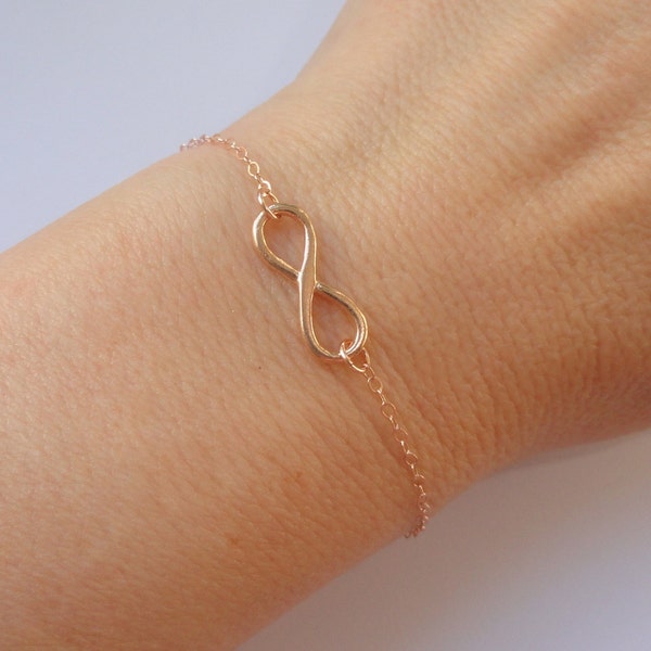 Rose Gold Infinity - Etsy
