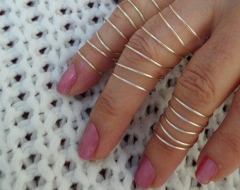 STERLING SILVER .925 Thumb Ring, Adjustable Gift - Etsy