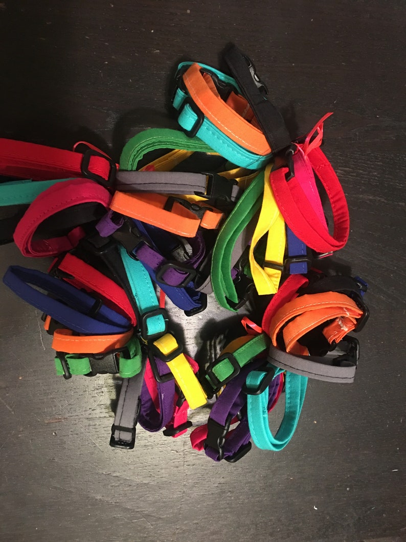 Puppy ID Collars Breakaway Safety Buckles made from Soft | Etsy