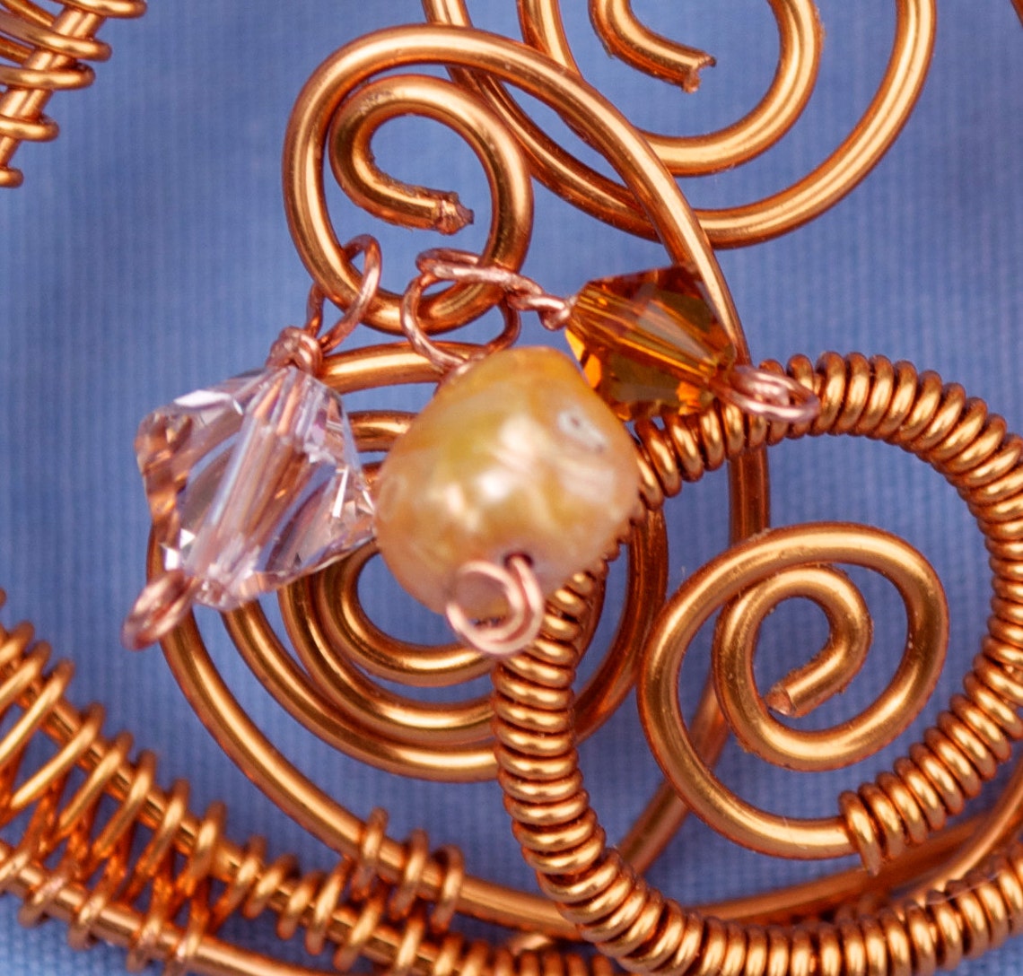 Copper Wire Woven Necklace - Etsy Hong Kong