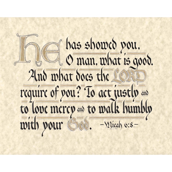 Micah 6 8 - Etsy