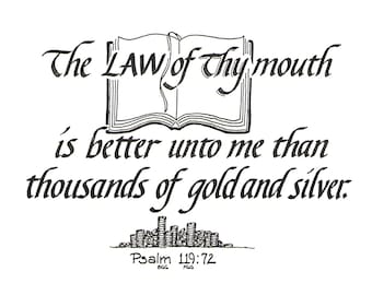 Print Psalm 119:9 Hand Lettering Calligraphy Print Scripture Wall Art ...