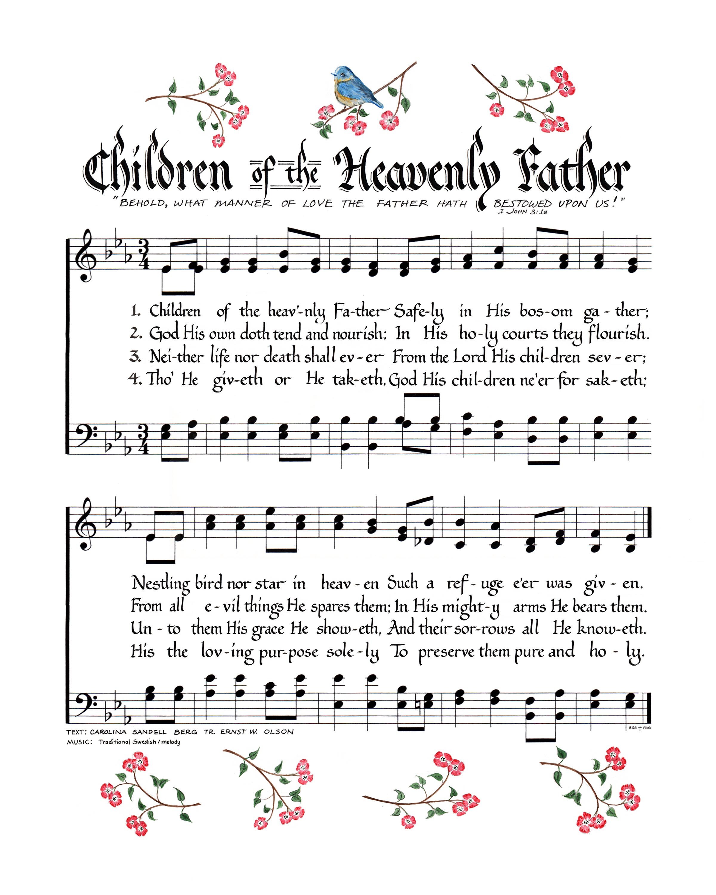 Digital - Children of the Heavenly Father Music - Hymn - Scripture Wall ...