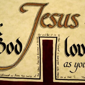 Print - Exodus 20 - the Ten Commandments - Hand Lettered Print ...