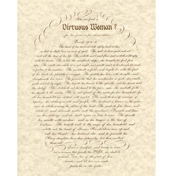 A Virtuous Woman - Etsy