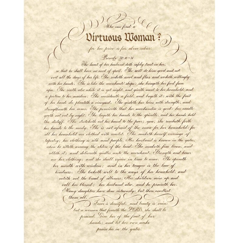 A Virtuous Woman - Etsy