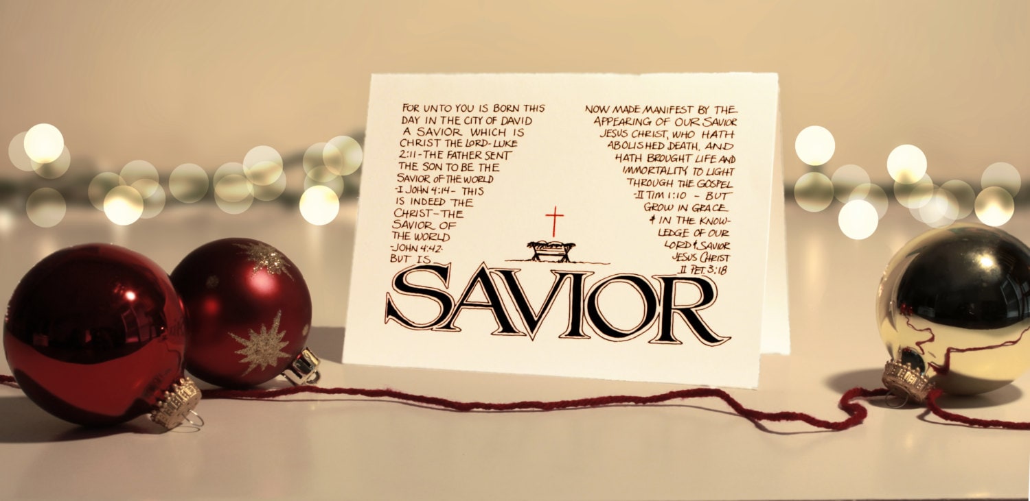 Christmas Card Set Frame-able Cards 5x7 Set of 5 - Etsy