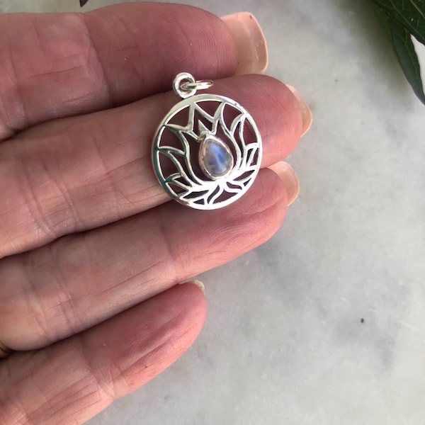 Lotus Charm - Etsy