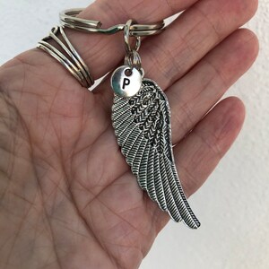 Angel Wing Keychain, Wing Pendant, Remembrance Keychain, Large Wing Key ...