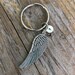 Angel Wing Keychain, Wing Pendant, Remembrance Keychain, Large Wing Key ...