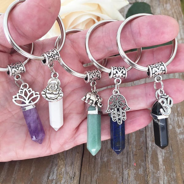 Crystal Keychain - Etsy