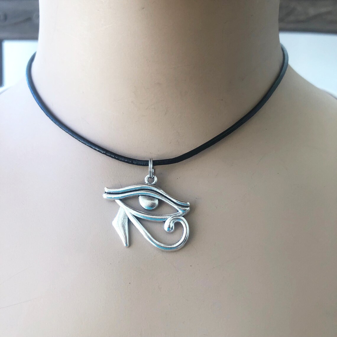 Eye of Rah Necklace Eye of Horus With Crystal Pendant Eye of - Etsy
