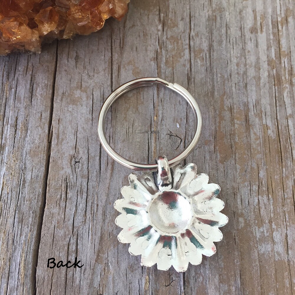 Sunflower Keychain Sunflower Pendant Sun Flower Charm | Etsy
