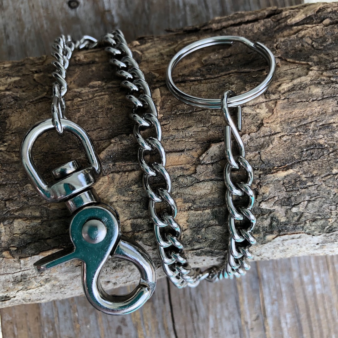 Wallet Chain, Steel Curb Chain, Steel Wallet Chain, Key Ring Wallet ...