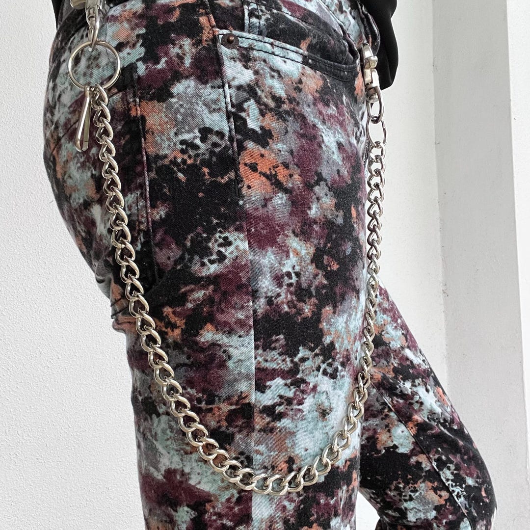 Steel Wallet Chain: Punk Jean Key Holder, USA Made - Etsy