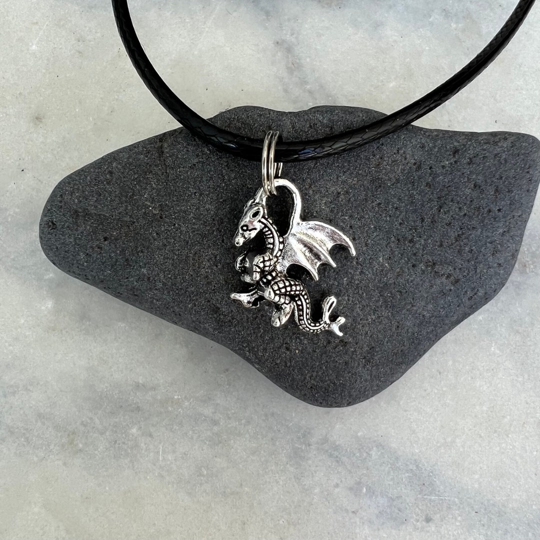 Dragon Necklace, Dragon Pendant, Double Sided Dragon, Fantasy Jewelry ...